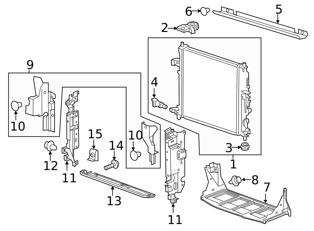 2012-2024 GM Intercooler Radiator 22879421 GM | GMPartsDirect.com