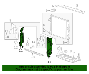 2016-2023 Chevrolet Camaro Lower Radiator Air Baffle 23158393 ...