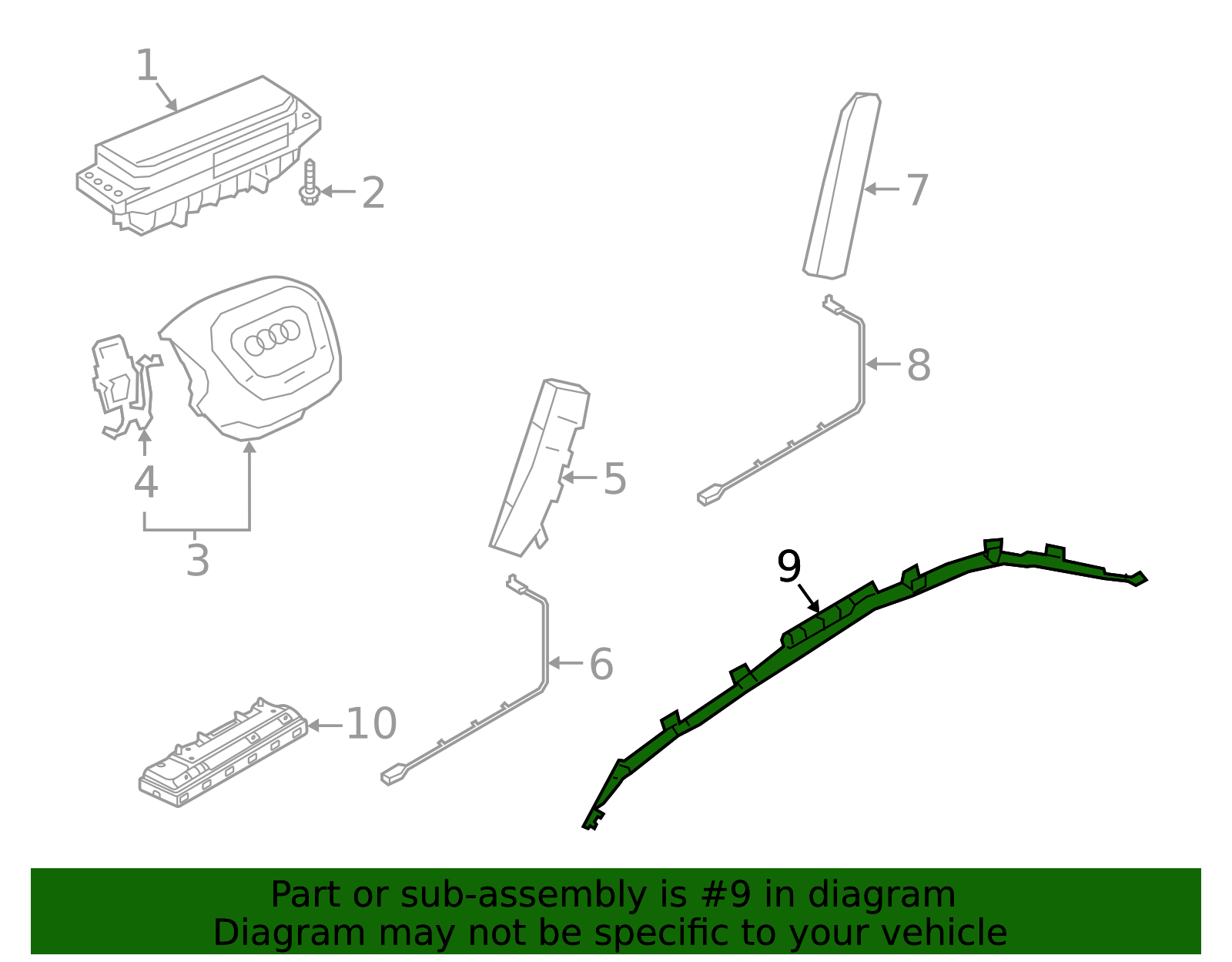 2019-2024 Audi Q3 Curtain Air Bag 83A-880-741-G | OEM Parts Online