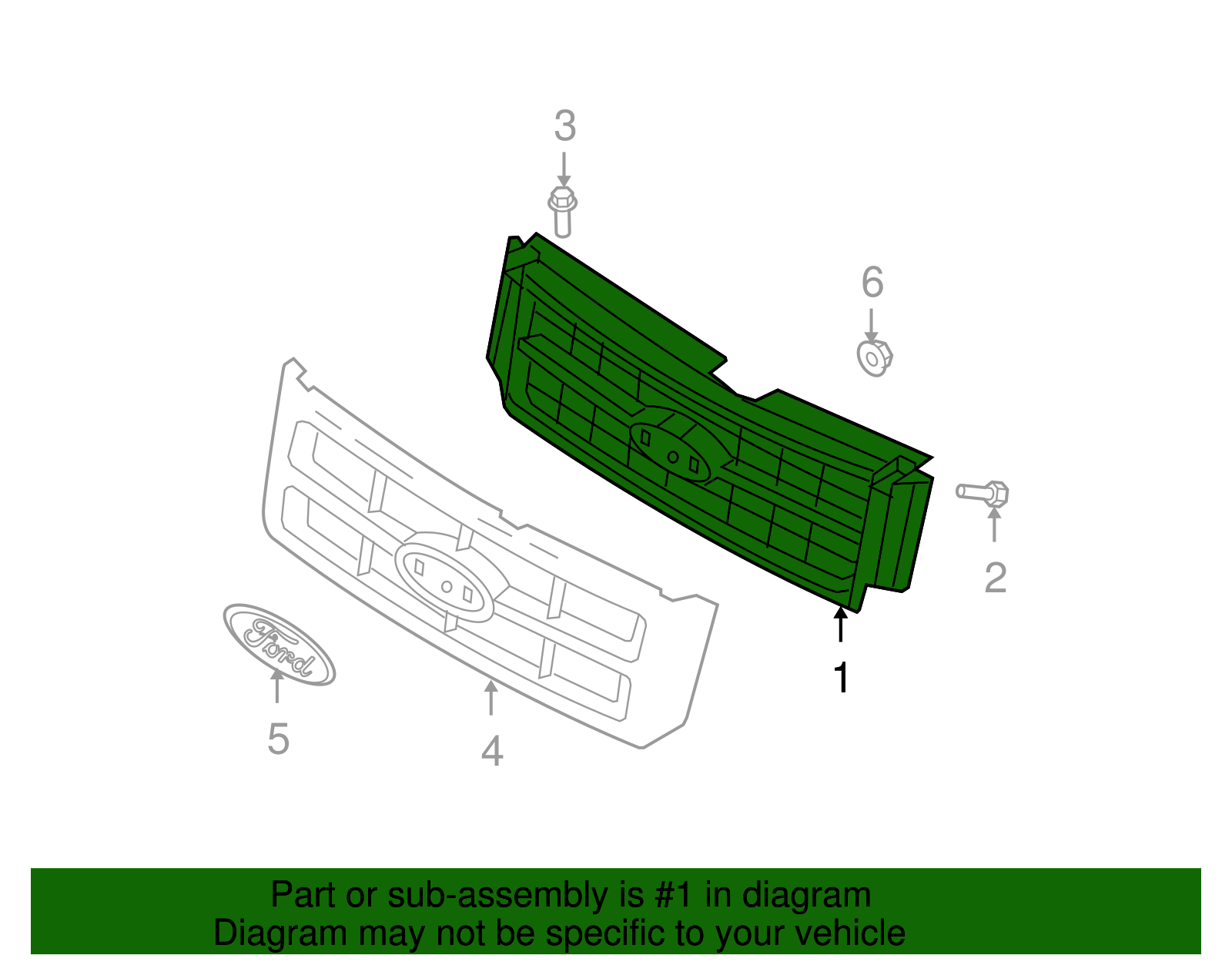 8L8Z-8A284-A - Reinforcement 2008-2012 Ford Escape | Ford Parts Direct