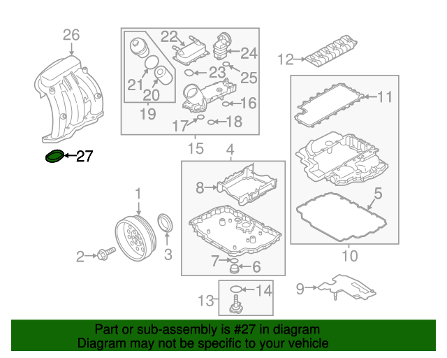 2009-2019 Porsche Manifold Gasket 9A1-110-215-01 | Sunset Porsche Parts