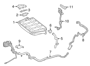 205-540-08-27 - Drive Motor Battery Pack Charging Port Assembly 2016 ...