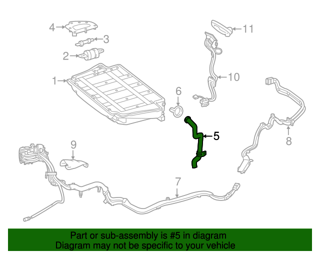 205-340-04-00 - Vent Tube 2016-2018 Mercedes-Benz | Mercedes-Benz USA Parts