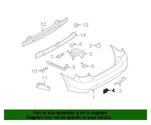 2010-2014 Subaru Legacy Bumper Cover Cover 57731AJ56A | Subaru Parts Store