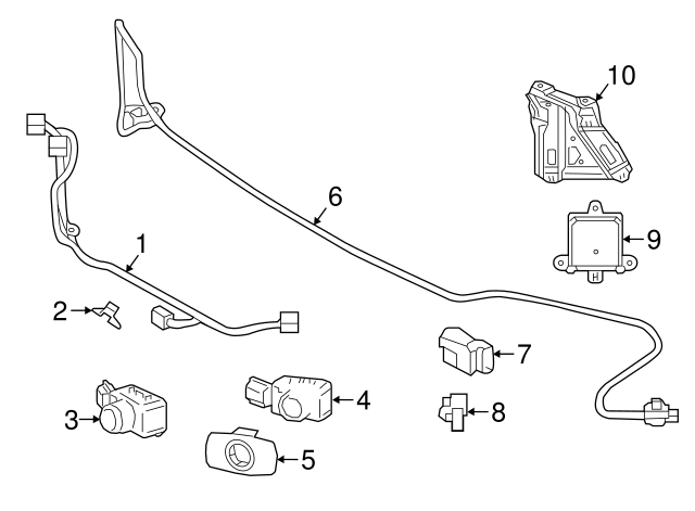 89348-50140 - Sensor Harness Retainer Clip For 2018-2024 Lexus | Lexus ...
