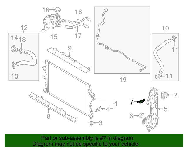 2012-2023 Hyundai Radiator Support Air Deflector Screw 86594-A5000 ...