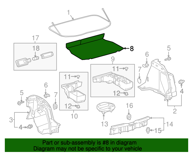58410-F4020-C1 - Floor Cover - 2018-2022 Toyota C-HR | OEM Genuine ...