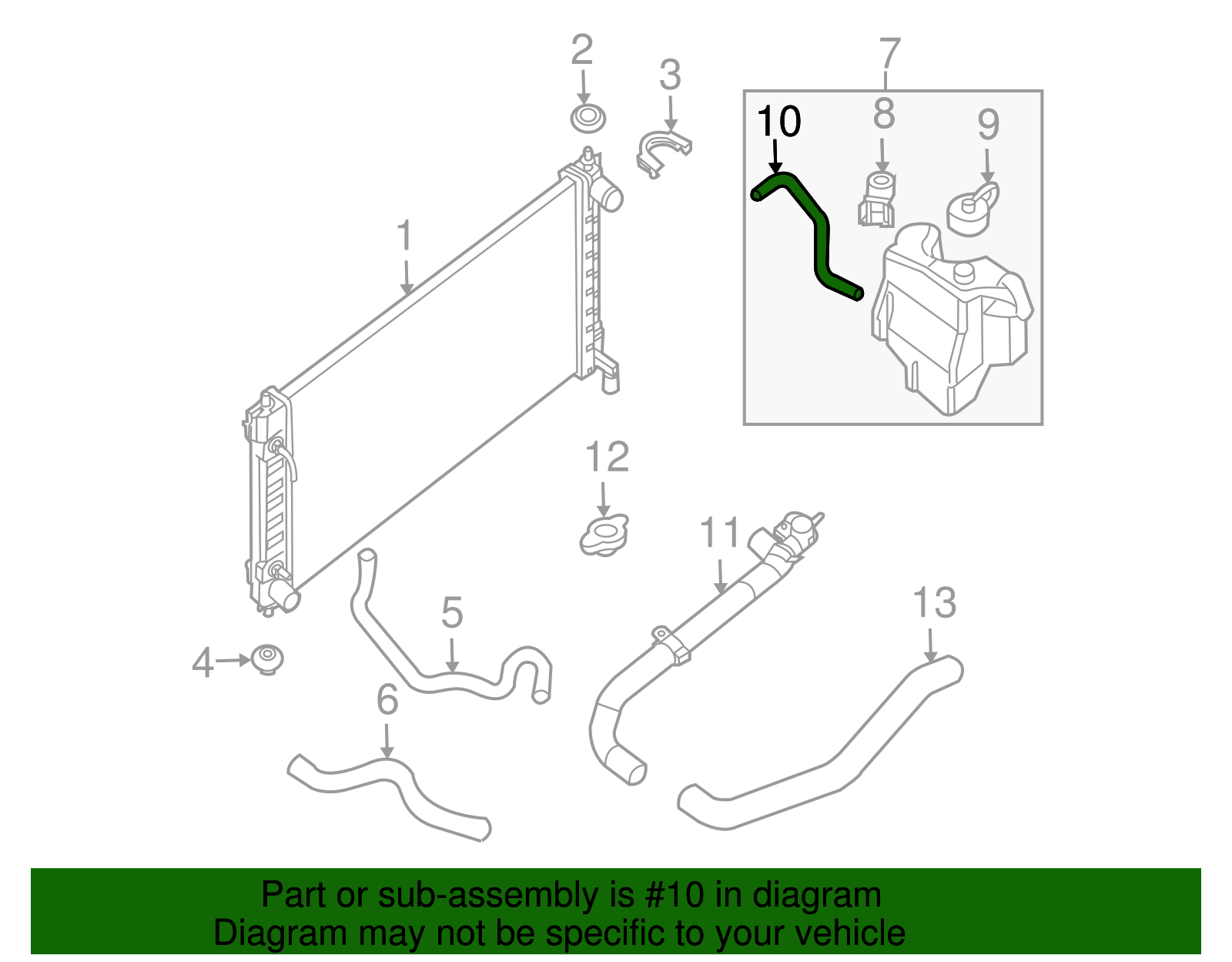 2007-2014 Nissan Overflow Hose 21741-JA00A | Sullivan Brothers Nissan