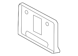 2018-2020 Toyota Sienna License Plate Bracket 75101-08030 ...