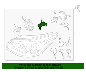 2015-2019 Kia Soul EV Inner Bracket 92132 E4000 | QuirkParts
