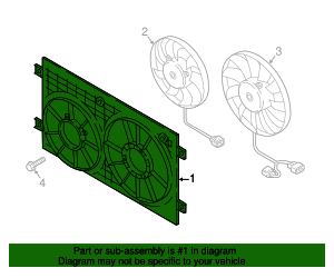 2018-2023 Volkswagen Fan Shroud 3QF-121-207 | OEM Parts Online