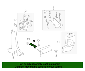 2006-2011 Chevrolet HHR Rear Sill Plate 15800807 | OEM Parts Online