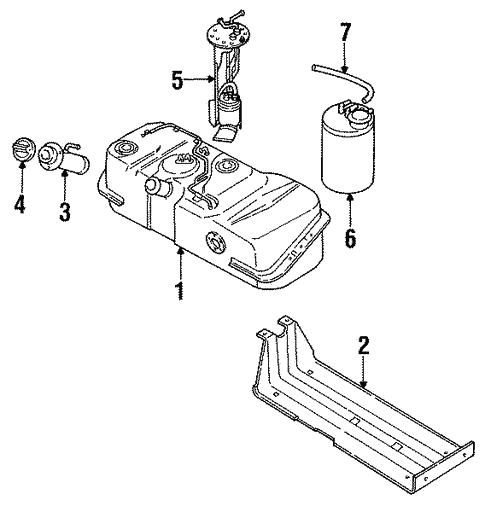 Fuel System Components for 1992 Isuzu Pickup | Isuzu Parts Center