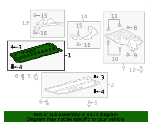 2019-2024 Toyota Center Cover 58165-12210 | Toyota Parts Center