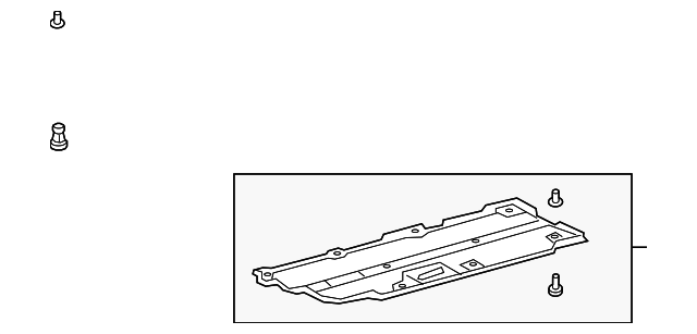 58166-12040 - Floor Pan Splash Shield - 2019-2023 Toyota | OEM Genuine ...