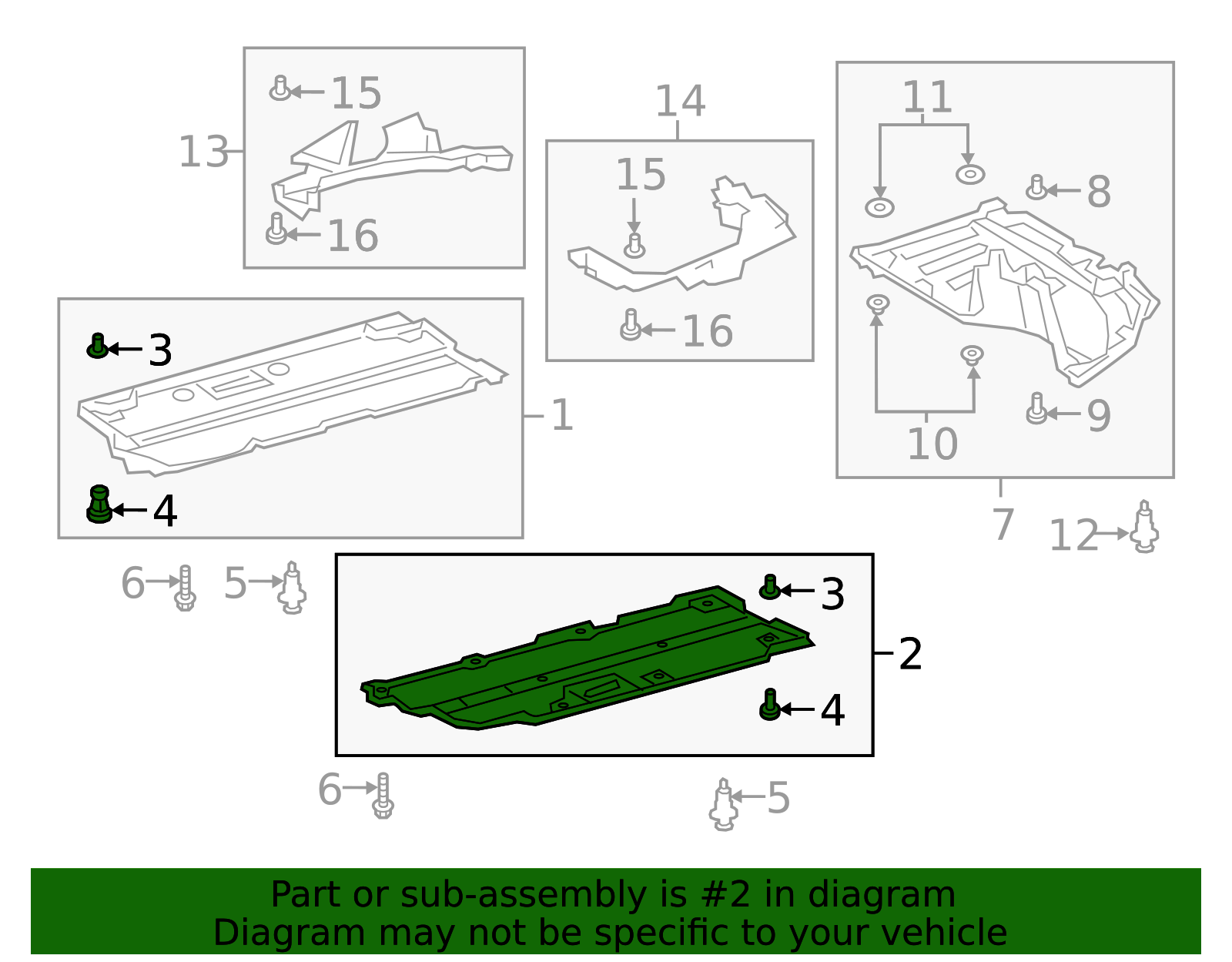 2019-2024 Toyota Center Cover 58166-12040 | Toyota Parts Center