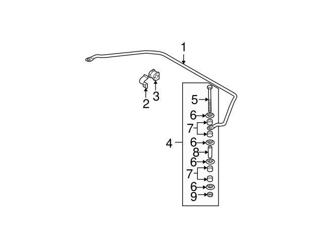 2002-2005 Kia Stabilizer Link Bushing 54716-43160 | TascaParts.com