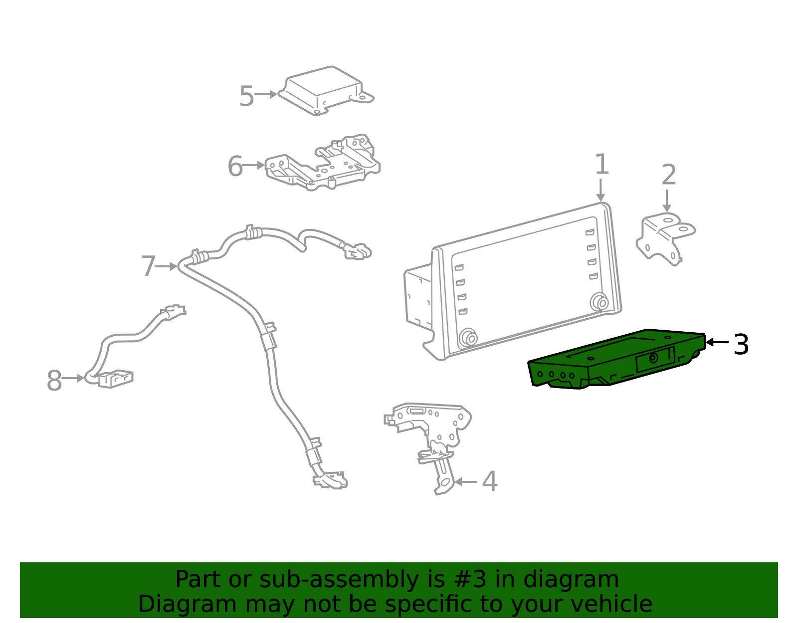 86840-42041 - GPS Navigation Control Module 2019-2020 Toyota ...