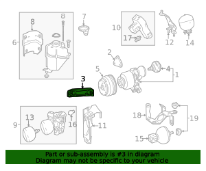000-466-23-40 - Hydraulic Pump Rear Bracket 2003-2020 Mercedes-Benz ...