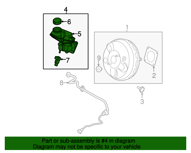 2008-2015 Land Rover Brake Master Cylinder LR067017 | AutoNationParts.com