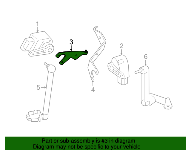 Genuine BMW 37-14-6-783-044 | Level Sensor Mount Bracket | FREE ...