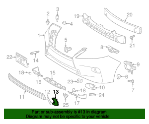 52128-48912 - Hole Cover 2013-2015 Lexus | AutoNationParts.com