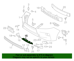2013-2015 Lexus Lower Grille 53112-0E090 | Genuine Lexus Parts