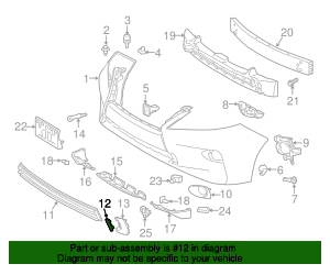 2013-2015 Lexus Trim Molding 53126-0E050 | OEM Parts Online