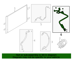 92446-6RC1A - AC Line 2021-2024 Nissan Rogue | Nissan Parts ...