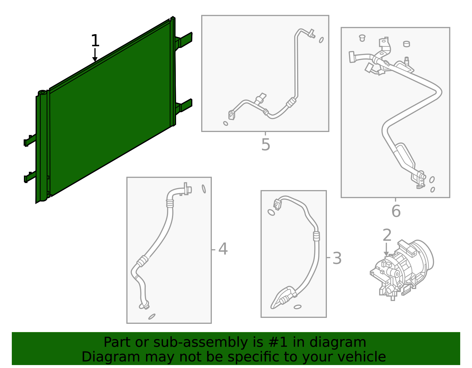 92100-6RA0B - Condenser Assembly - 2021-2024 Nissan Rogue | Nissan OEM ...