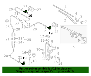 2006-2024 Audi Spray Jet Coupling 3B0-955-875 | Audi USA Parts