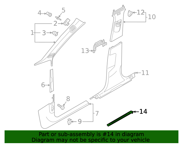8W0-947-417-A-9B9 - Scuff Plate 2017-2024 Audi | Audi Parts Store