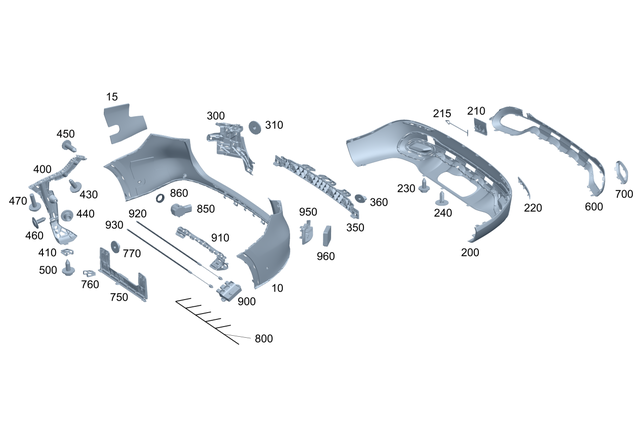 2018-2024 Mercedes-Benz Dampening, Rear End 254-682-89-02 | MB OEM Parts