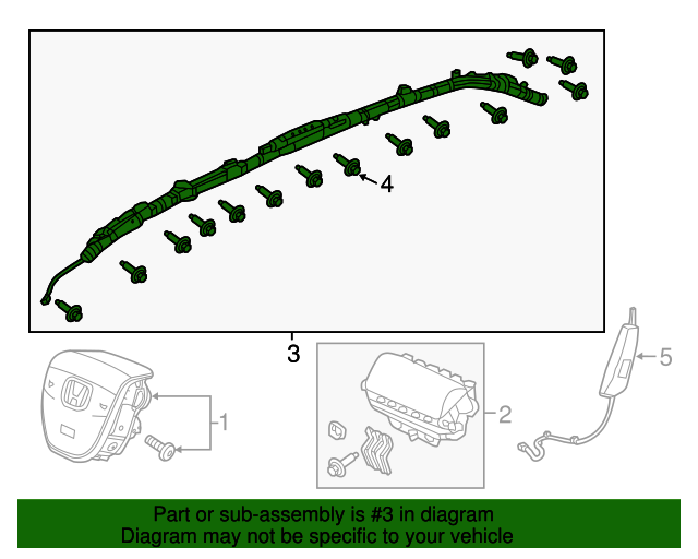 78870-TG7-A82 - Head Air Bag 2016-2022 Honda Pilot | Honda Parts Online