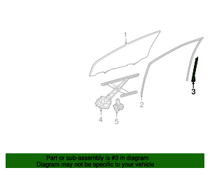 Genuine Toyota Guide Channel part# 67403-02210 for 2014-2019 Toyota ...