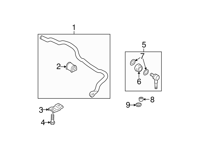 2002-2005 Hyundai Stabilizer Bar 54810-39110--SJ | QuirkParts