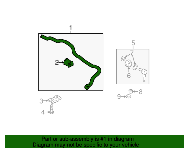 2002-2005 Hyundai Stabilizer Bar 54810-39110--SJ | OEM Parts Online