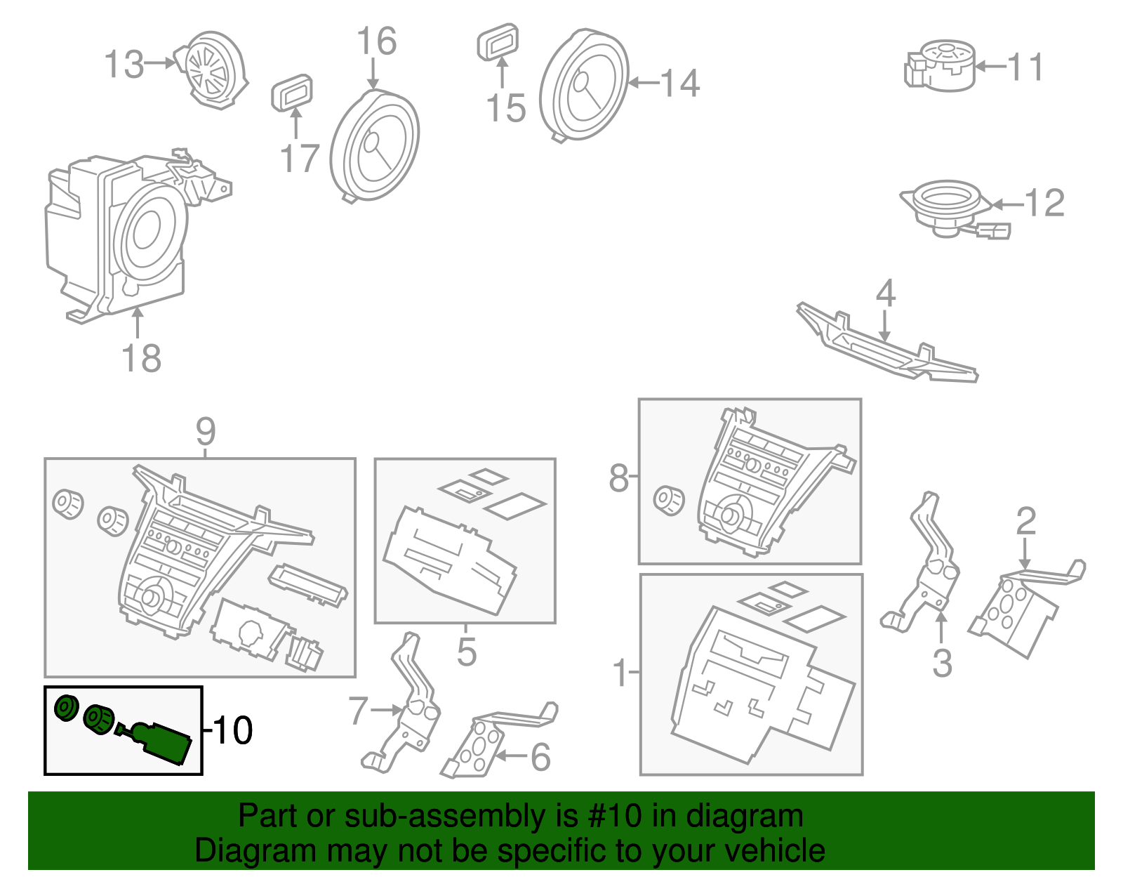 39052-TK8-A01 - Switch 2011-2013 Honda Odyssey | Honda Parts Online