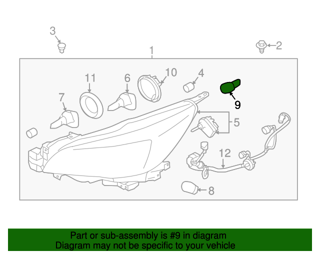 Bulb - 1992-2018 Subaru (784920080) | Subaru Warehouse Direct