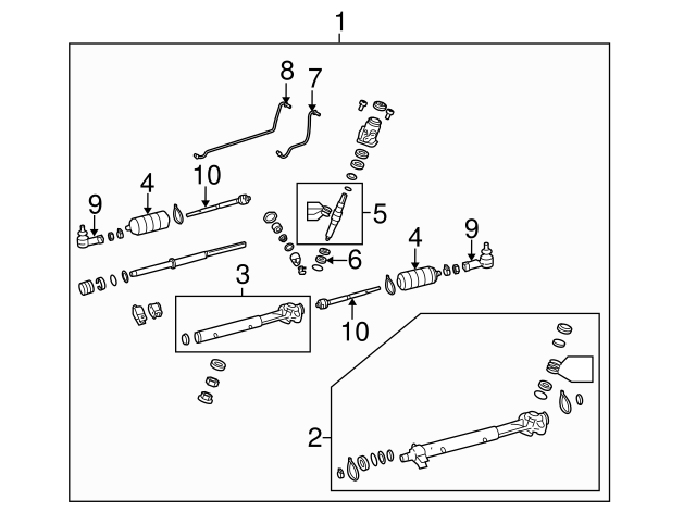 2004-2006 Pontiac GTO Steering Linkage Outer Tie Rod End 95710160 ...