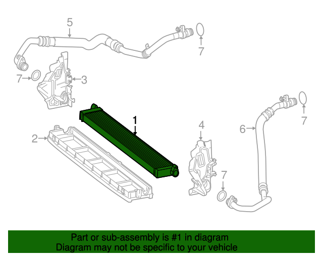 099-500-00-01 - Oil Cooler 2014-2021 Mercedes-Benz | Mercedes-Benz USA ...