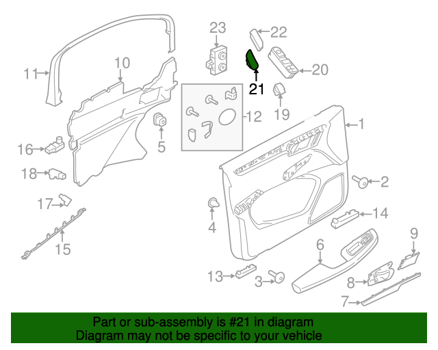 2015-2024 Porsche Macan Lock Switch 95B-962-126-B | OEM Parts Online