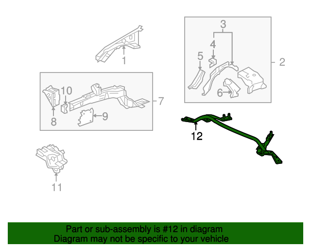 Genuine OEM Acura - Strut Bar Part# 74180-TK4-A00 | Acura Parts For Less