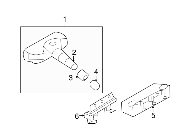 2005-2010 Hyundai Tire Pressure Monitoring System Sensor 52933-3E000 ...