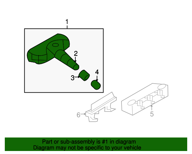 2005-2010 Hyundai Tire Pressure Monitoring System Sensor 52933-3E000 ...