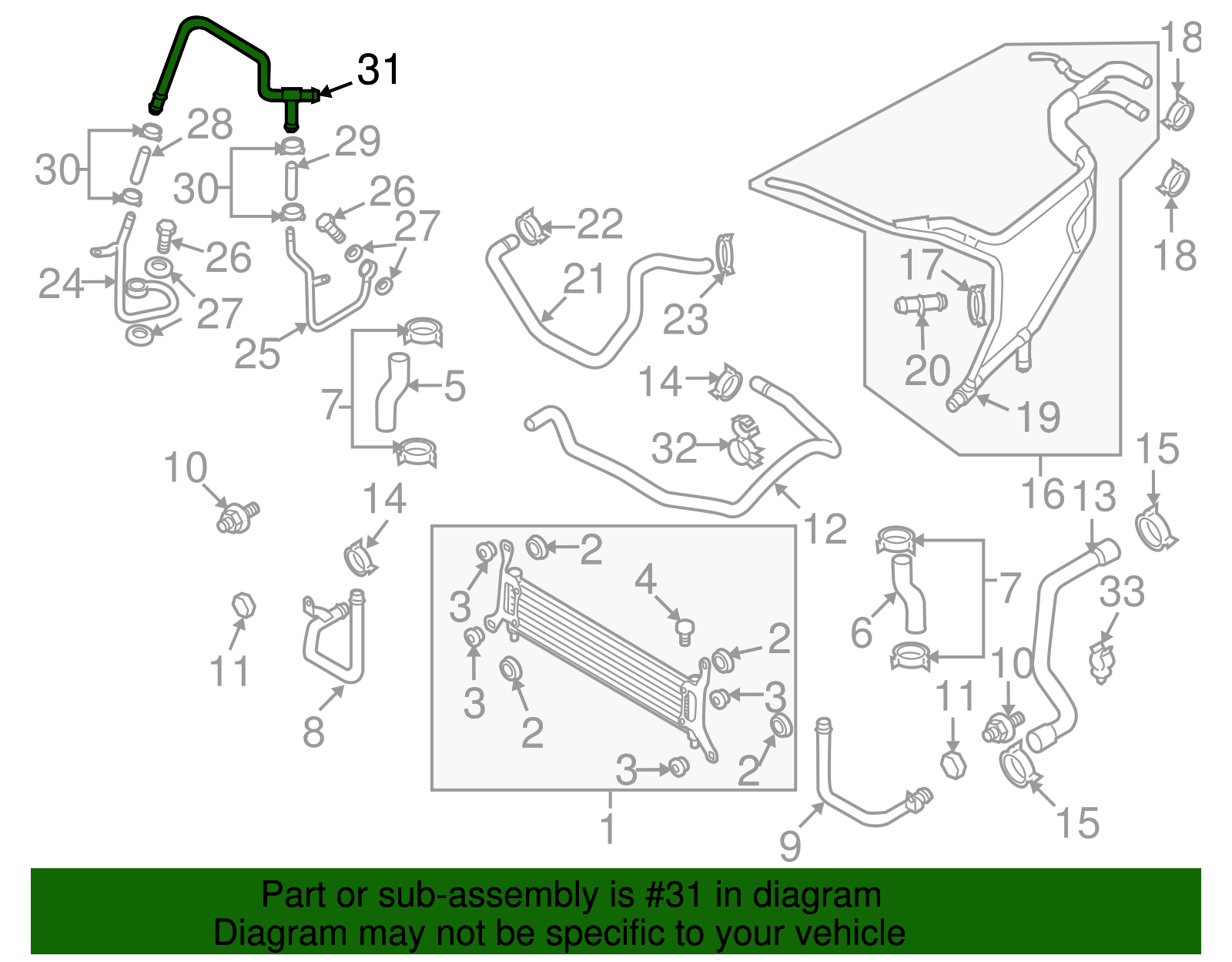 2009-2012 Audi Q7 Connector Tube 059-121-086-Q | Audi USA Parts