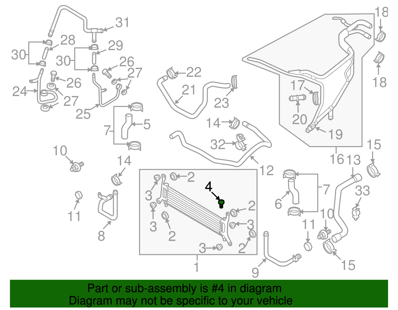 7L0-121-954 - Radiator Drain Plug 2009-2012 Audi Q7 | AutoNation Parts