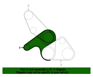 2004 Mitsubishi Montero Sport Alternator Belt 4451A104 | Mitsubishi ...