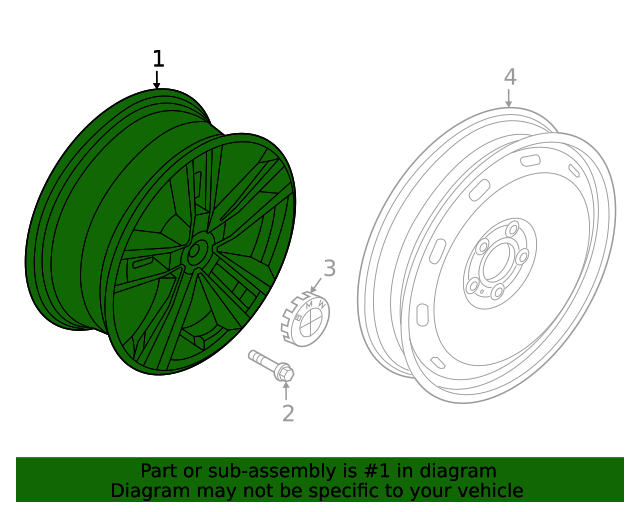 36116884022 - 2020-2021 BMW Wheel, Alloy (36-11-6-884-022) | BMW of ...