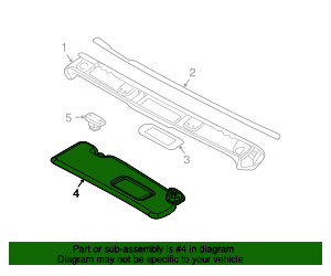 51-16-8-245-085 - Sun Visor 2000-2006 BMW | AutoNationParts.com